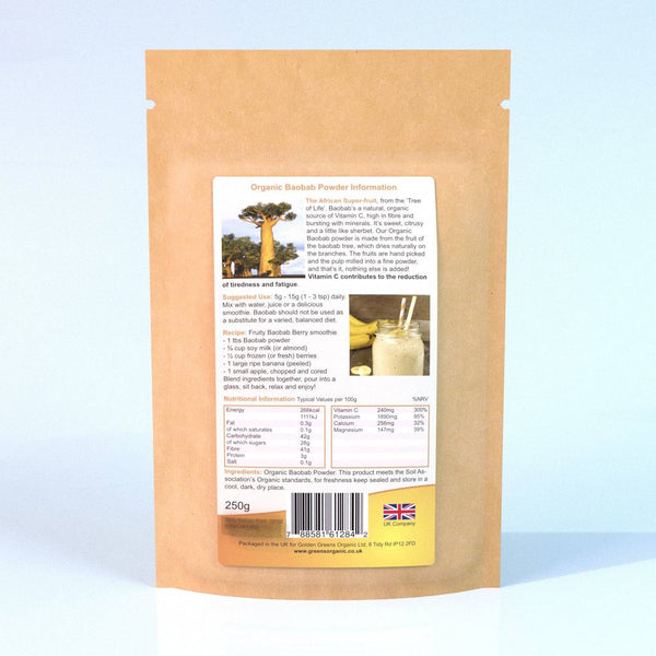 Organic Baobab Powder | Raw African Superfood High In Vitamin C ...
