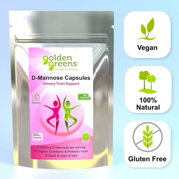 Natural UTI Prevention | D-Mannose Capsules for Urinary Tract Support ...